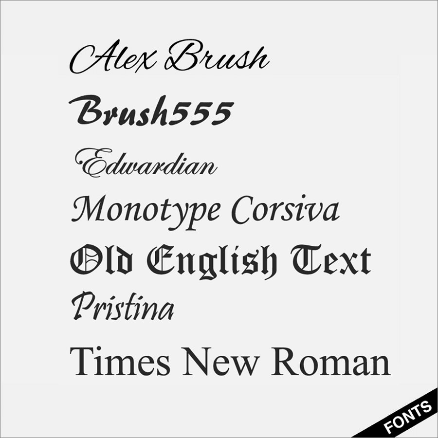 font-list-script - Bombay Engraving Co Ltd