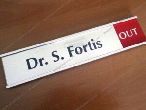 In-Out Slider Sign for office | Bombay Engraving Co. Ltd.